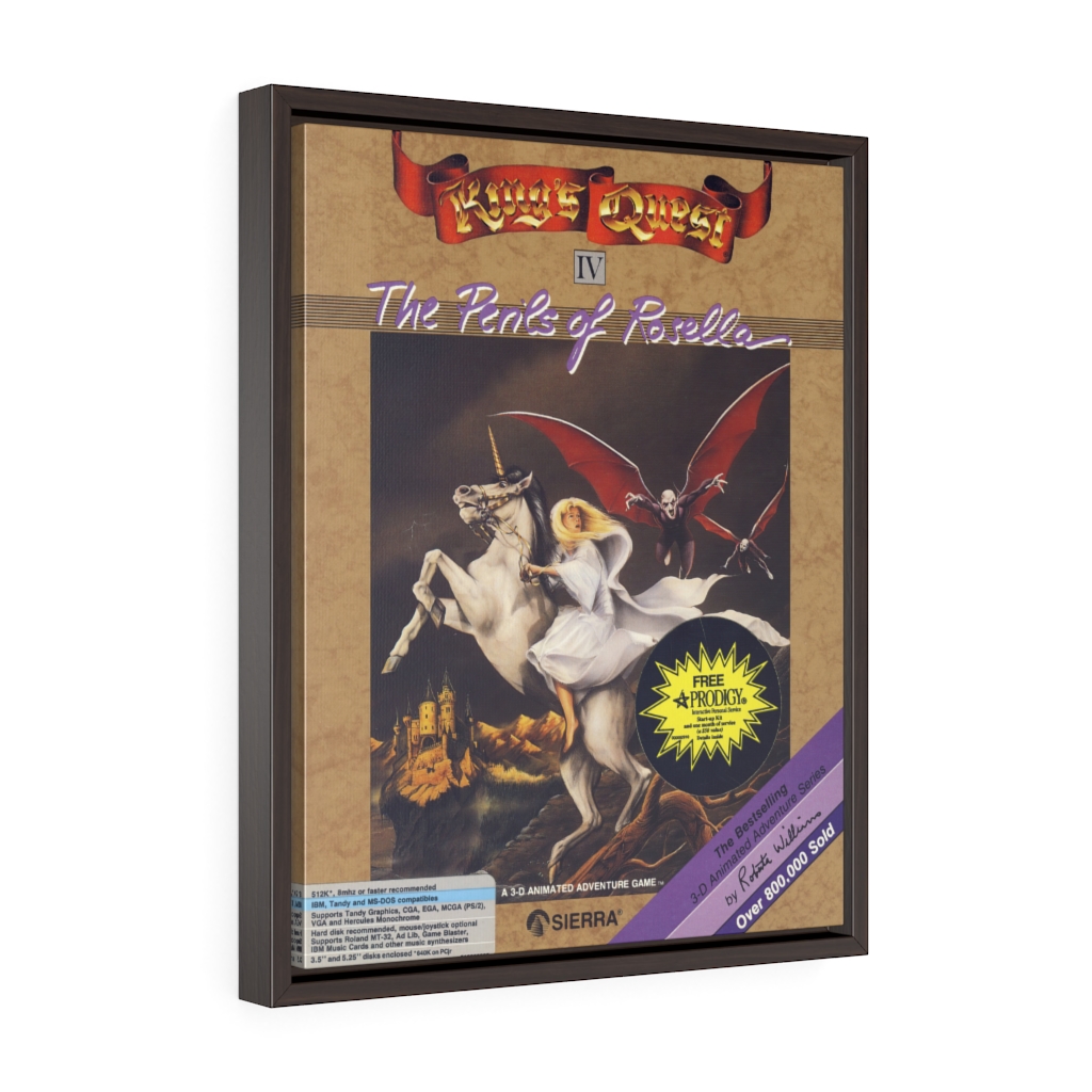 KQ4 King's Quest IV Framed Canvas Print | FictionalCorporations.com